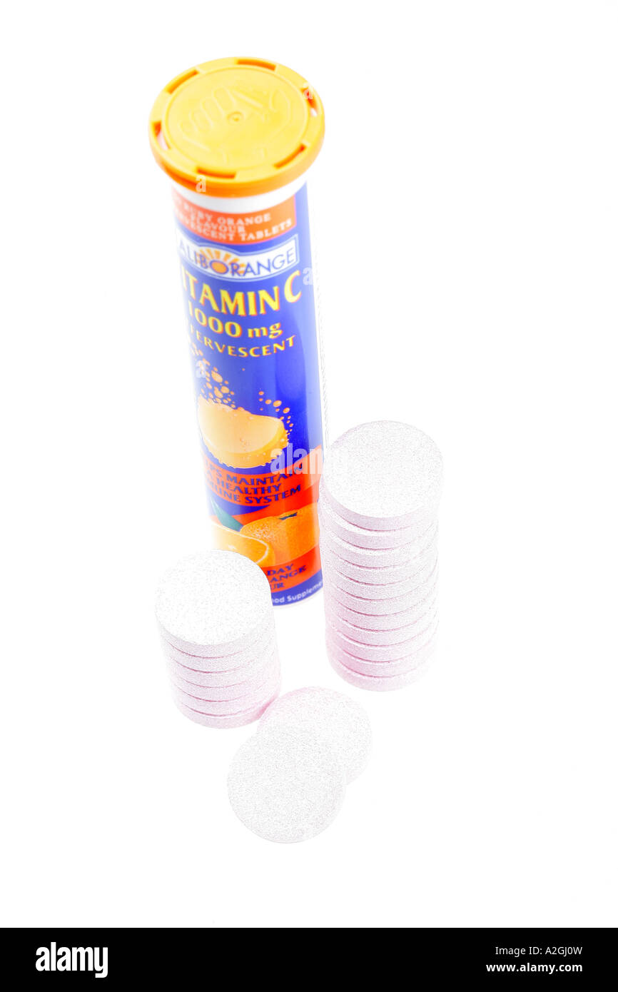 Vitamin C Tablets Stock Photo - Alamy