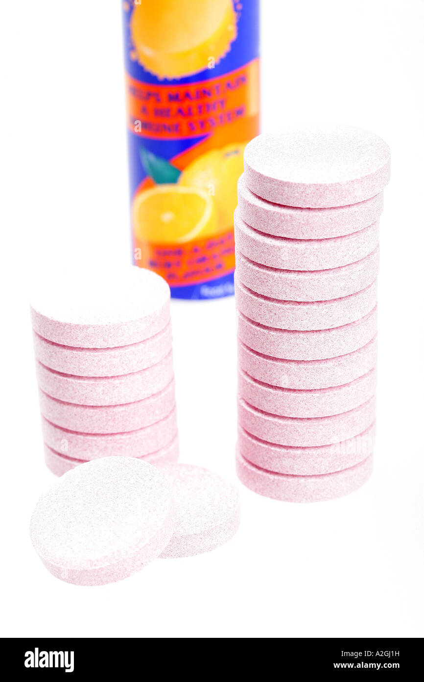 Vitamin C Tablets Stock Photo - Alamy