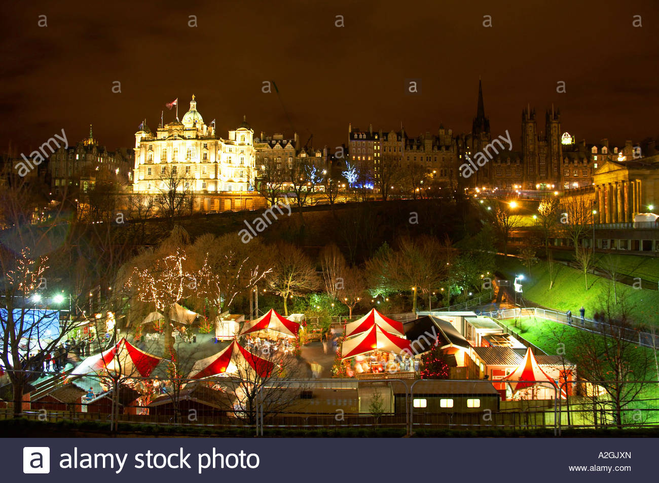 Edinburgh christmas fun fair hi-res stock photography and images - Alamy