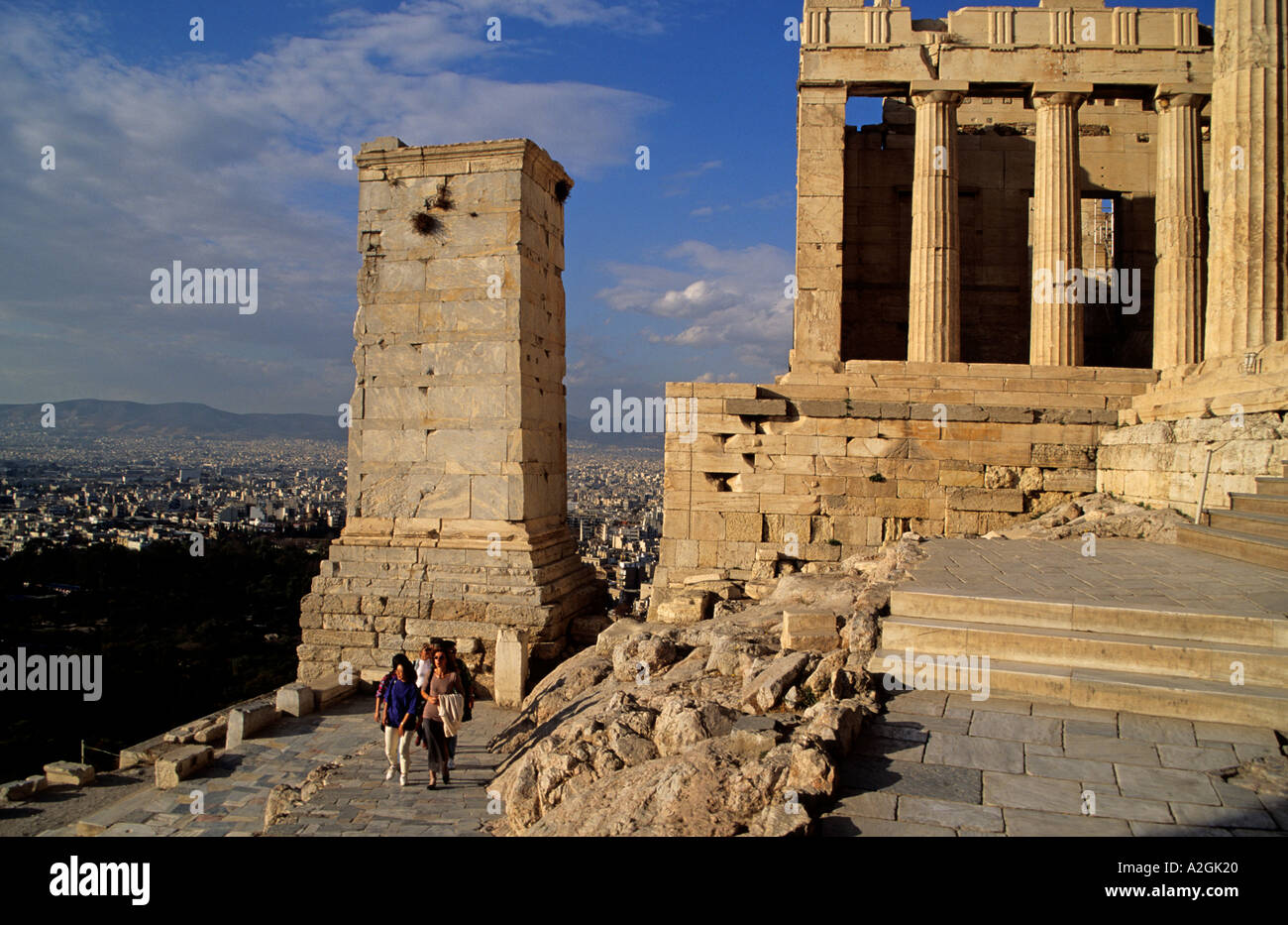 greece athens view of parthenon Stock Photo - Alamy