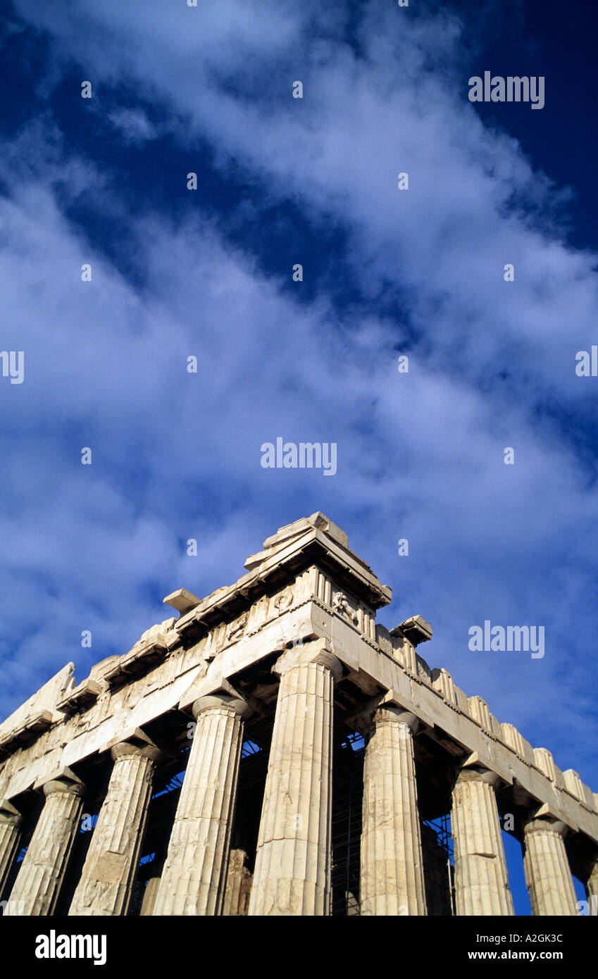 greece athens view of parthenon Stock Photo - Alamy