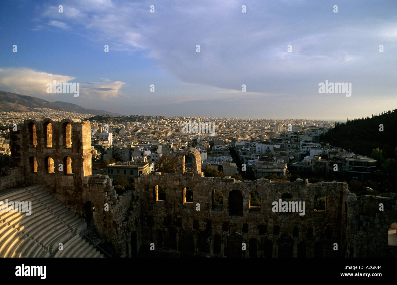 greece athens the odeon of herodes atticus Stock Photo - Alamy