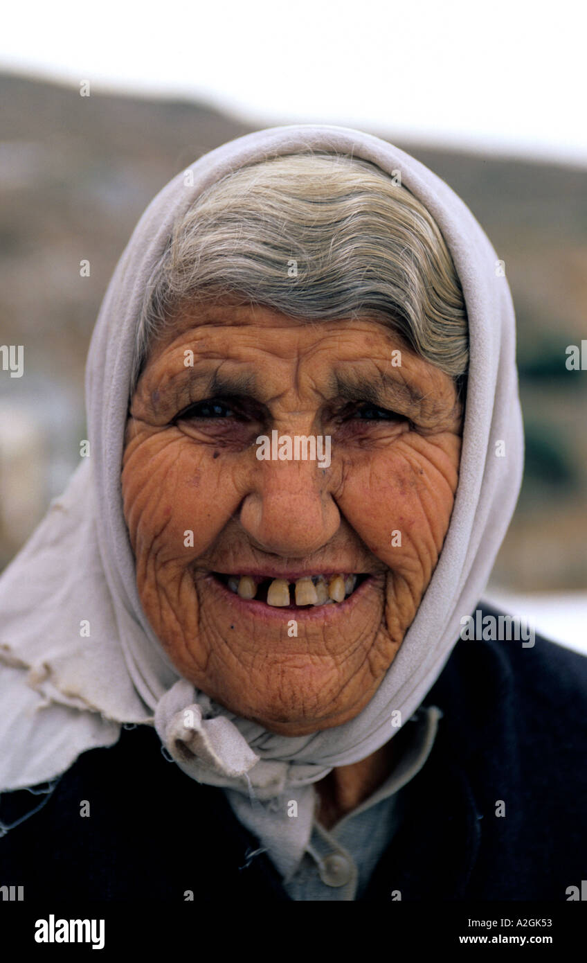 greece greek faces old woman cyclades Stock Photo - Alamy