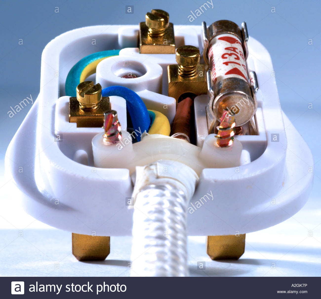 A UK 3 pin plug Stock Photo - Alamy
