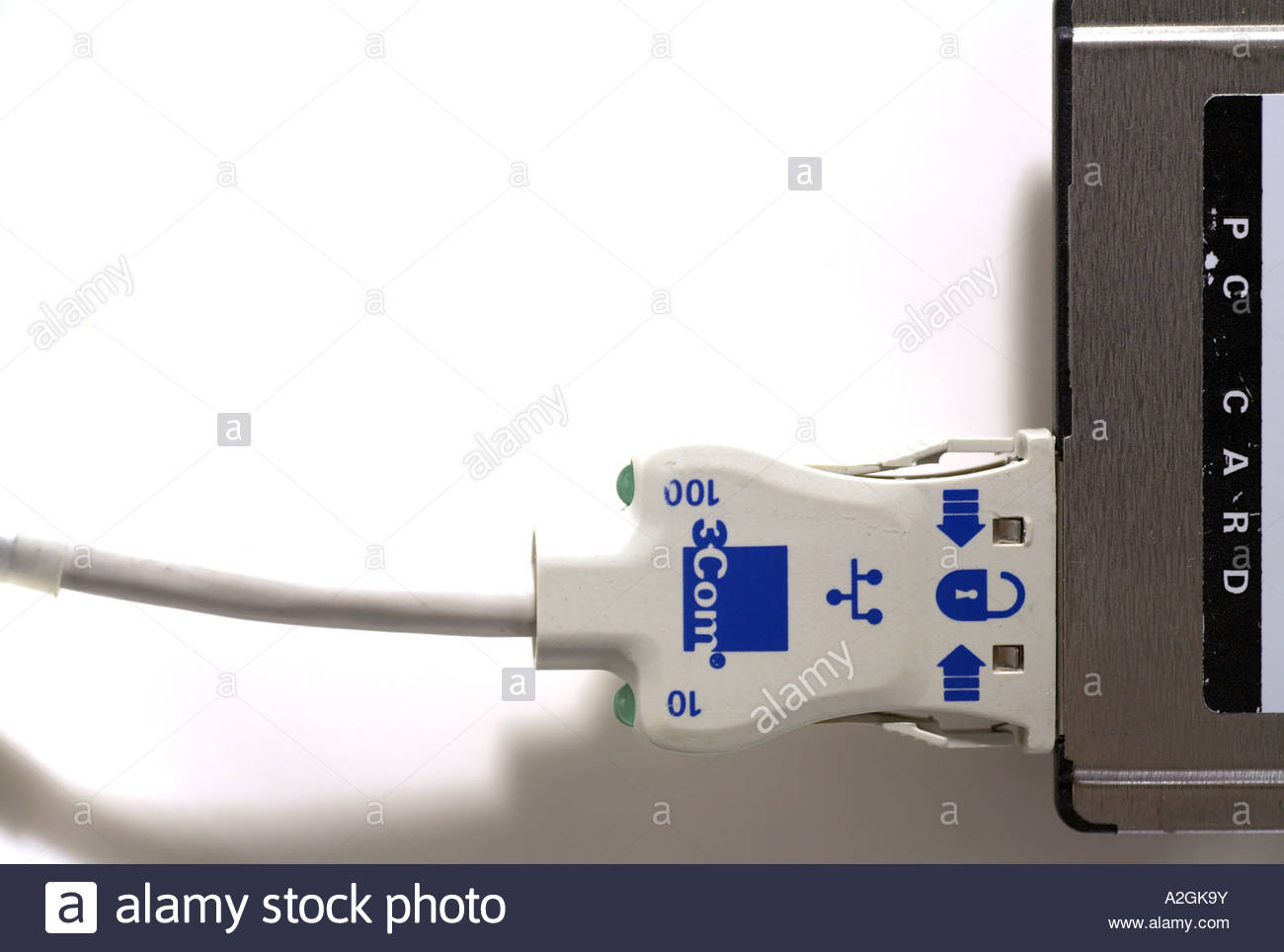 Ethernet card and connector cable Stock Photo - Alamy