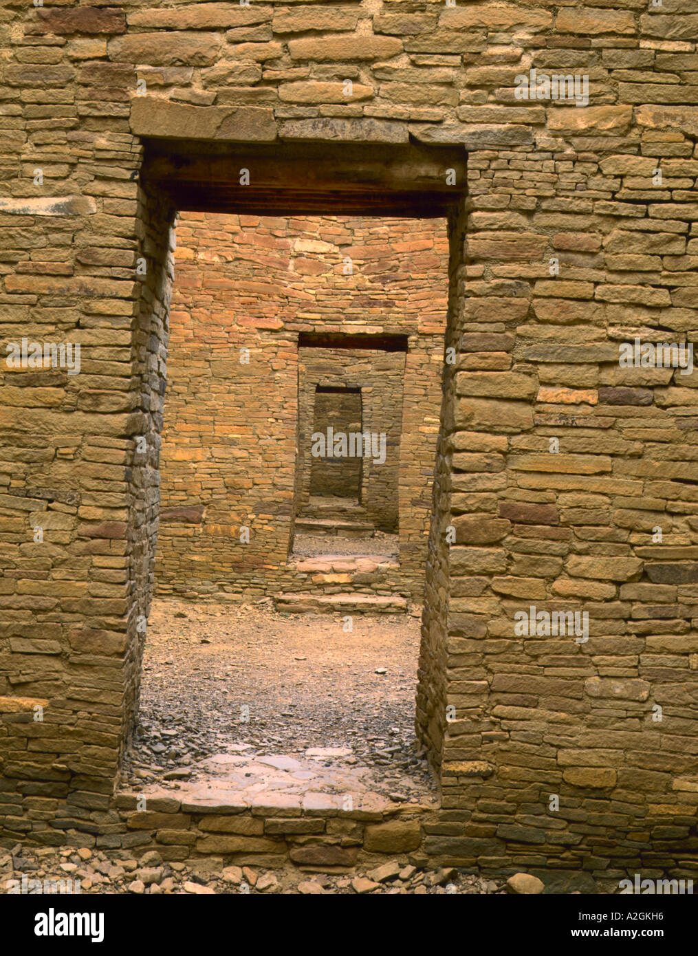 USA, New Mexico, Chaco Culture National Historical Park, Chaco Canyon ...