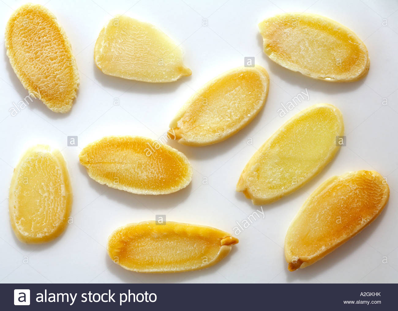 White background flaked almonds hi-res stock photography and images - Alamy