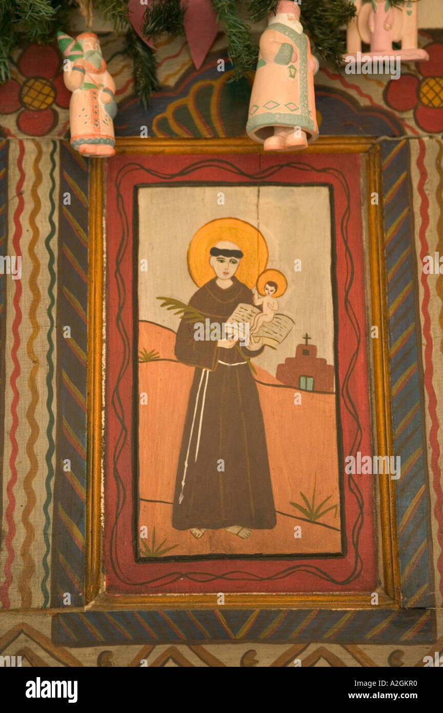 USA, New Mexico, Chimayo: Mission Style Art Rancho de Chimayo ...