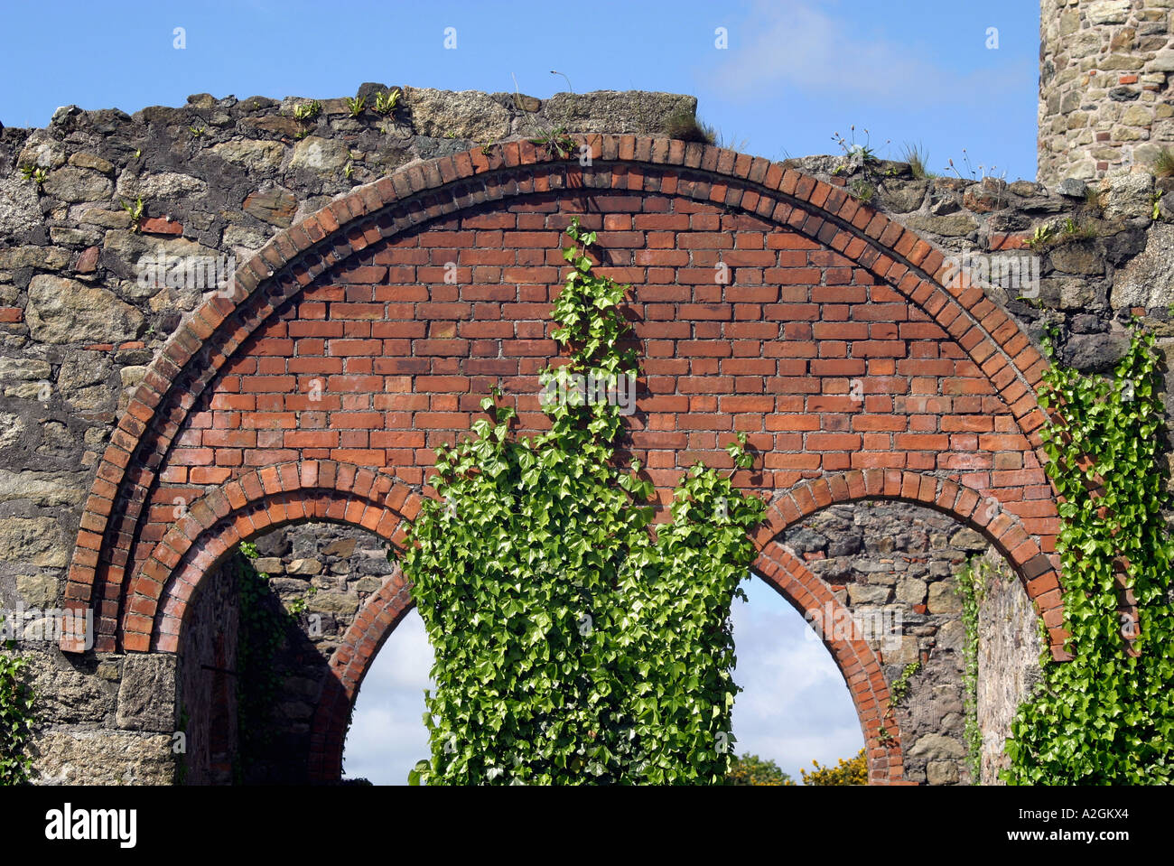 old mining works archway nr. pool ,cornwall Stock Photo - Alamy