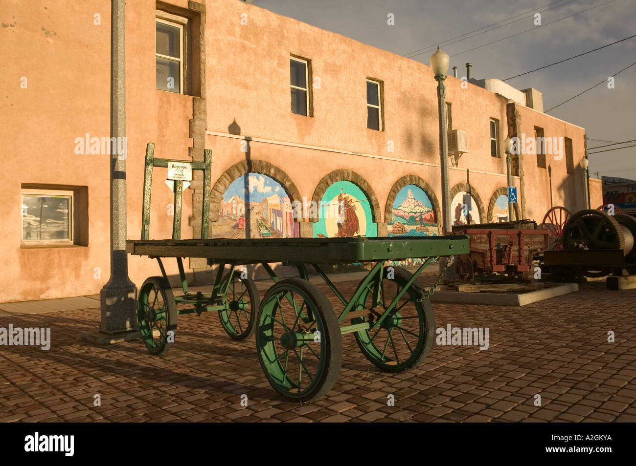 USA, New Mexico, Gallup: Downtown Gallup, Murals: Rex Museum Stock ...