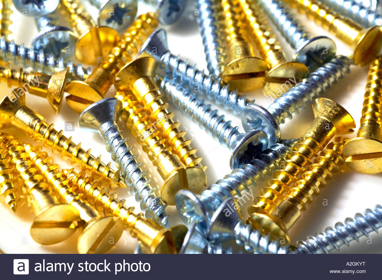 Silver screws hi-res stock photography and images - Alamy