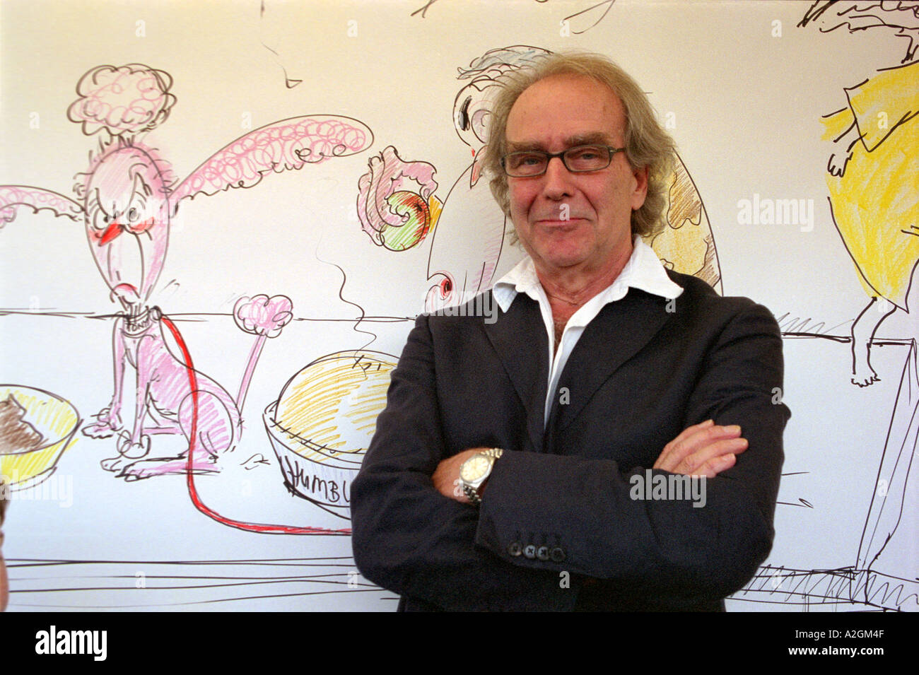 Gerald Searfe drawing at Trafalgar Square event 'Art in the Square ...