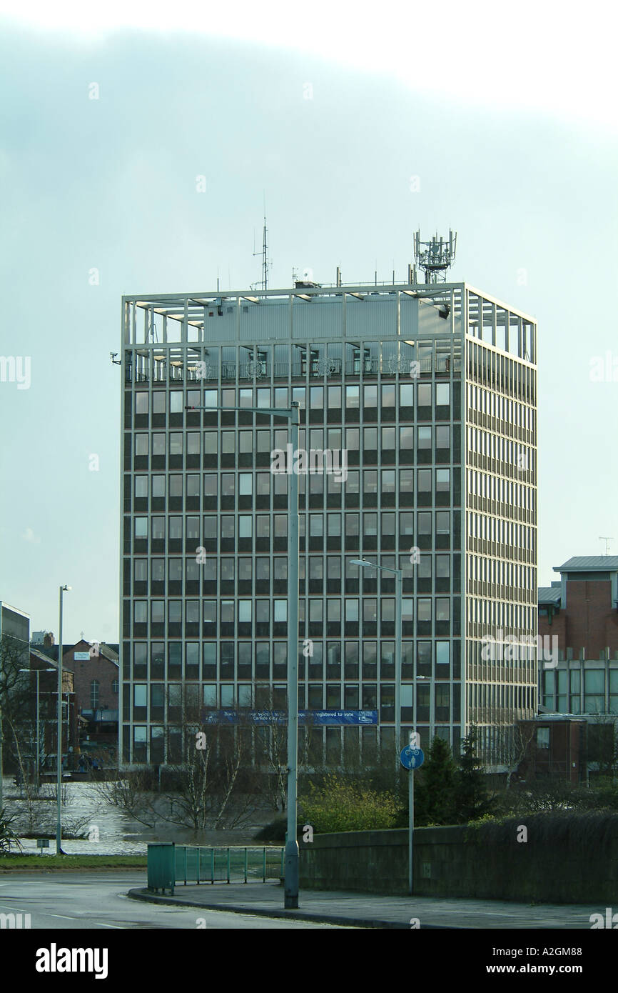 Flooding of the River Eden January 8th 2005 Carlisle Cumbria England ...