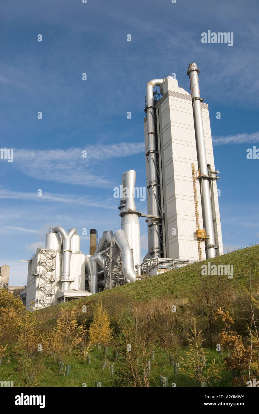 Castle cement works at Padeswood, Clwyd, North East Wales Stock Photo ...