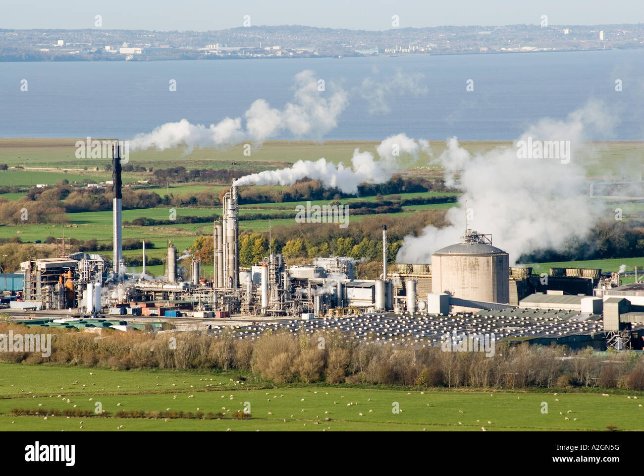 Kemira Growhow fertilizer factory at Ince near Helsby Cheshire UK Stock ...