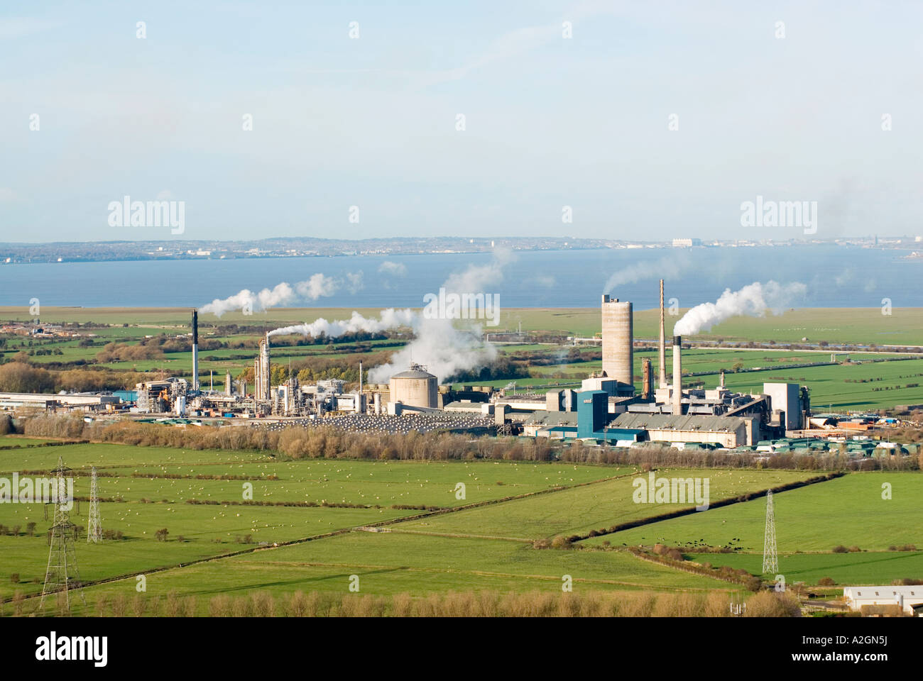 Kemira Growhow fertilizer factory at Ince near Helsby Cheshire UK Stock ...