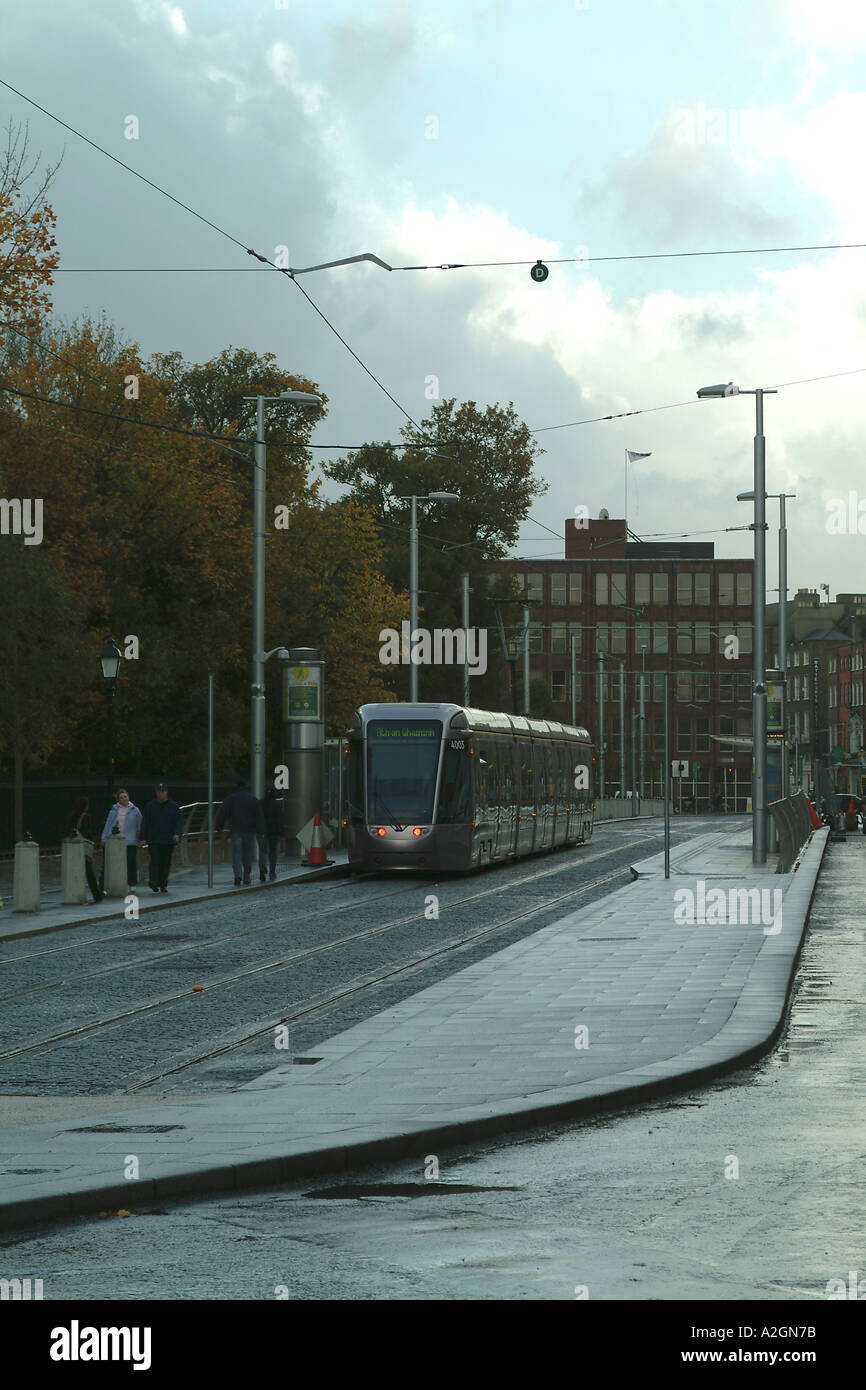 Dublin Tram Ireland Stock Photo - Alamy
