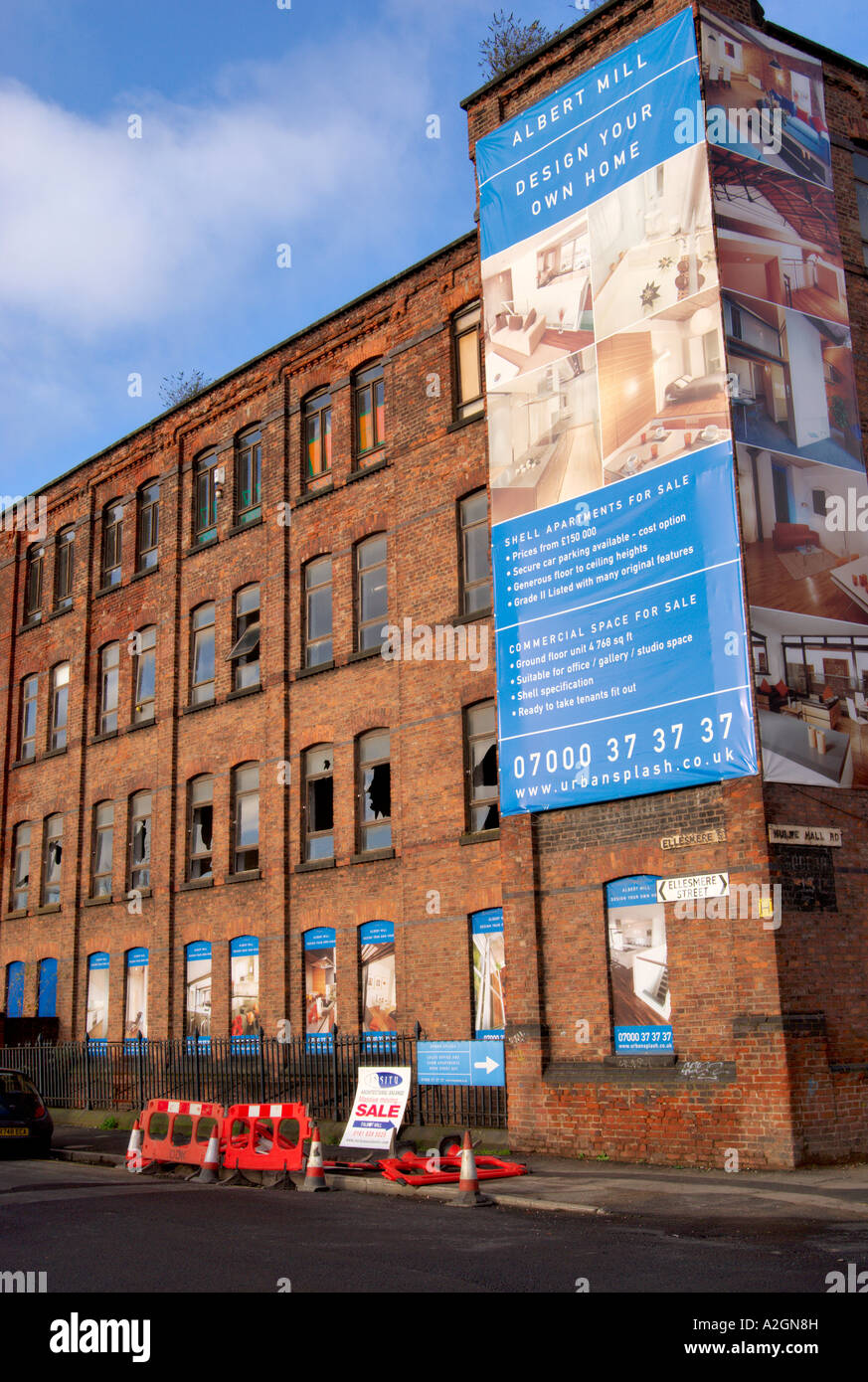 Albert Mills in Castlefields area of Manchester a mill building ...