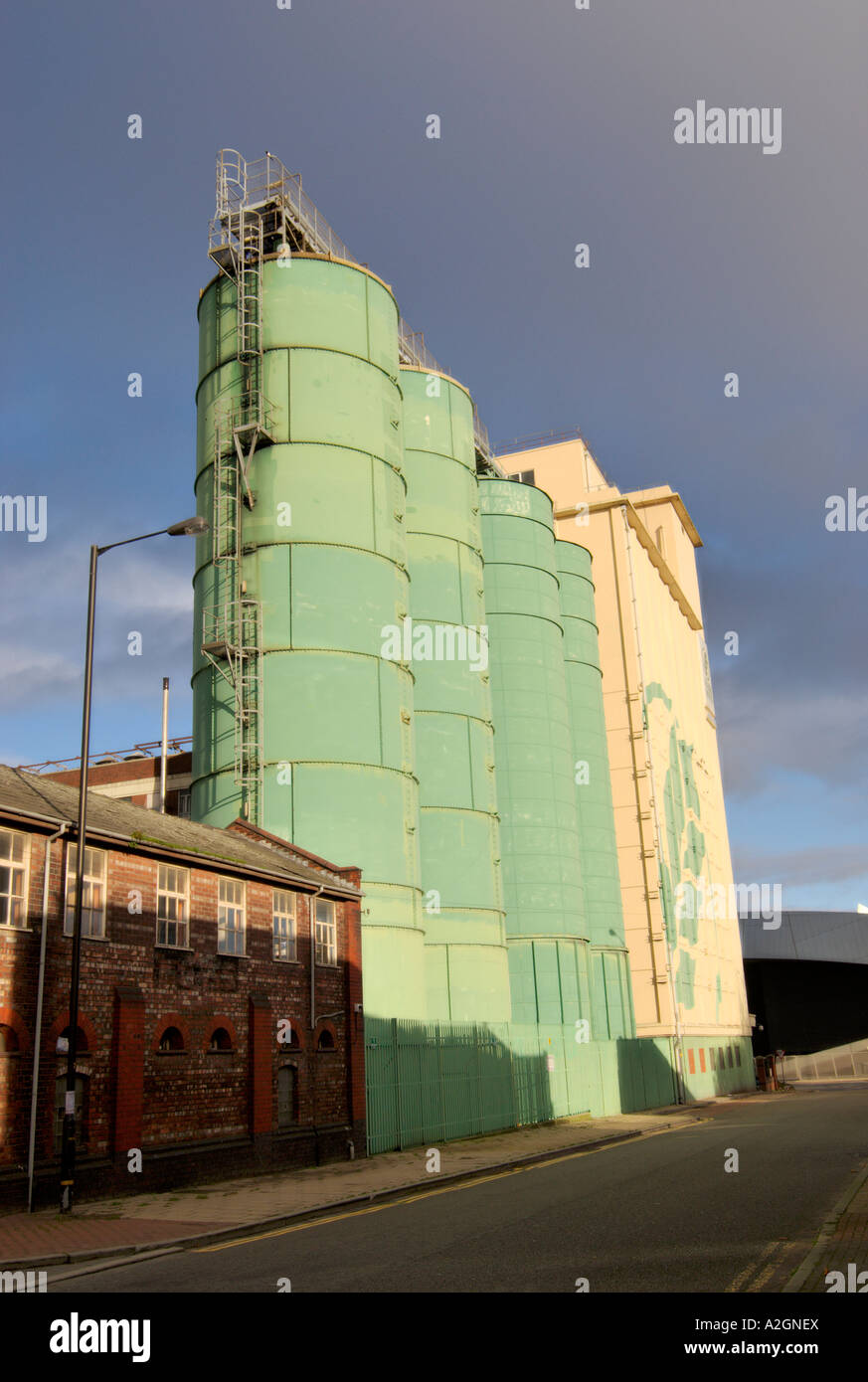 Rank Hovis Flour Mills based in Trafford Park Manchester UK Stock Photo ...