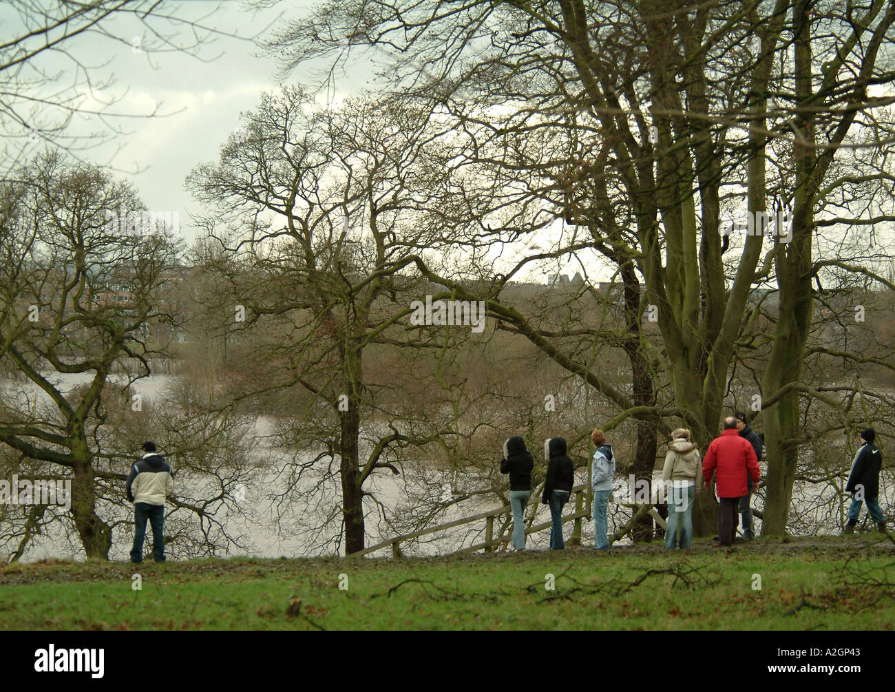 Flooding of the River Eden January 8th 2005 Carlisle Cumbria England ...
