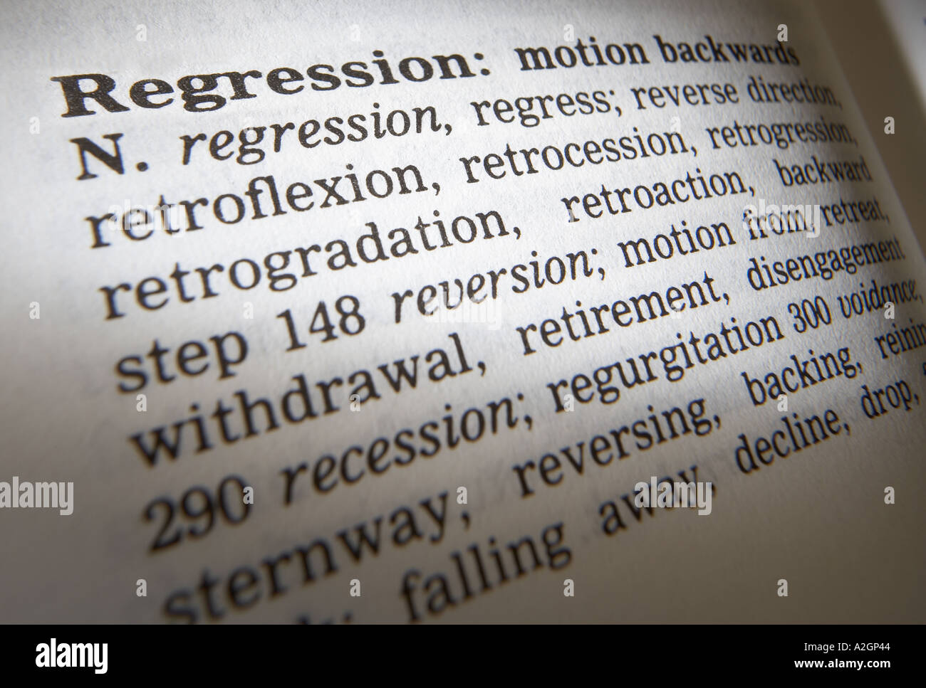 Regression meaning hi-res stock photography and images - Alamy