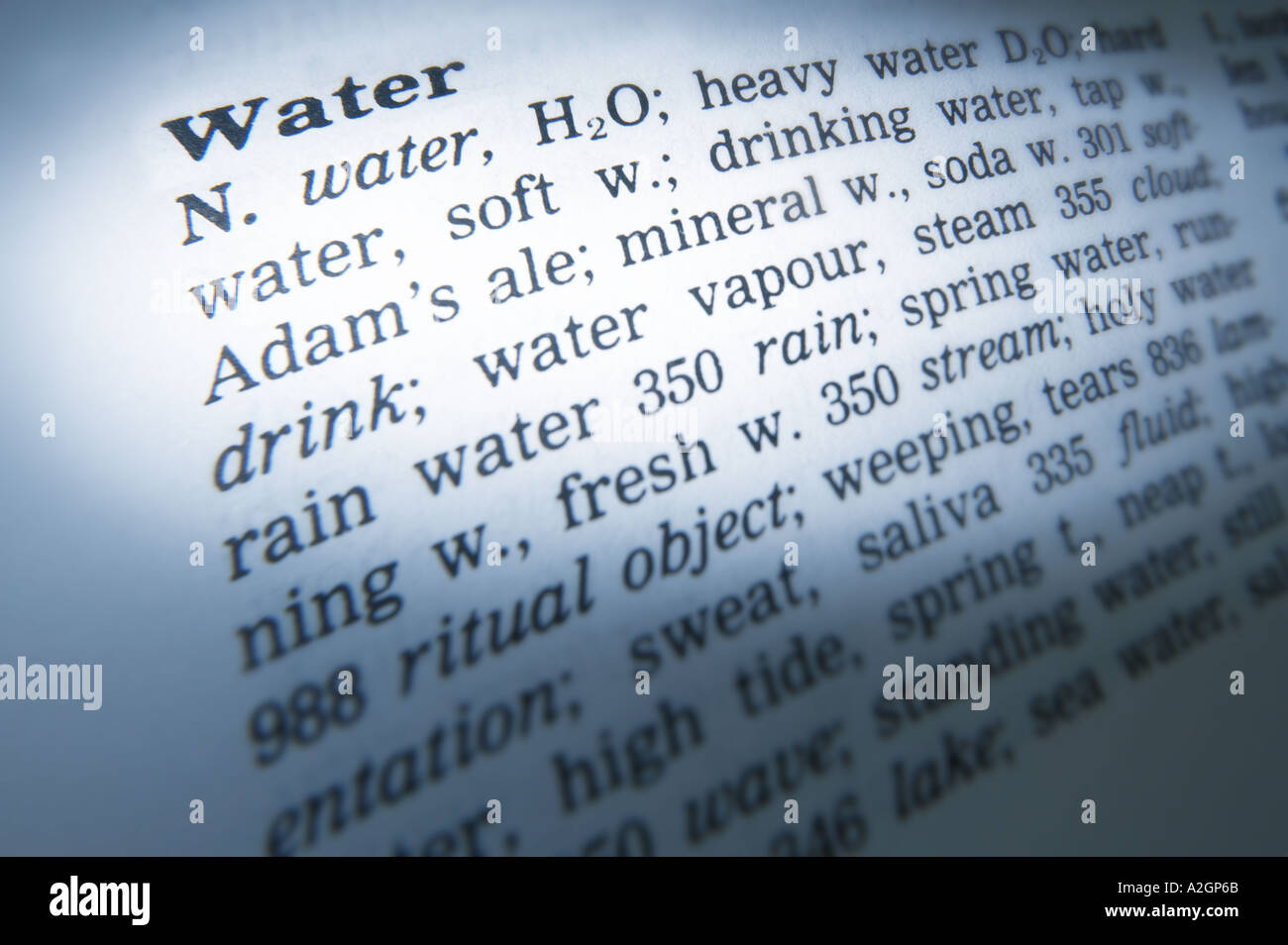 Word water hi-res stock photography and images - Alamy