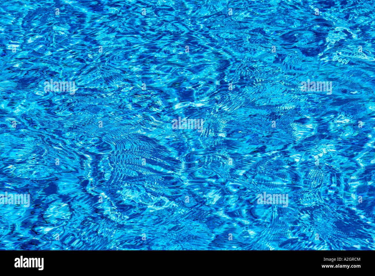 Pattern created by waves in blue swimming pool Stock Photo - Alamy