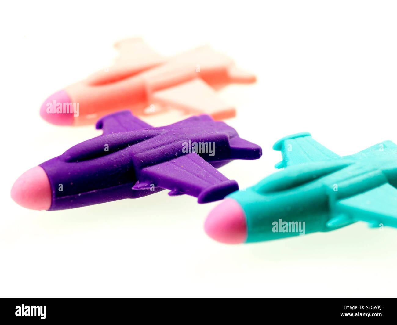 Childrens School Rubbers Stock Photo - Alamy