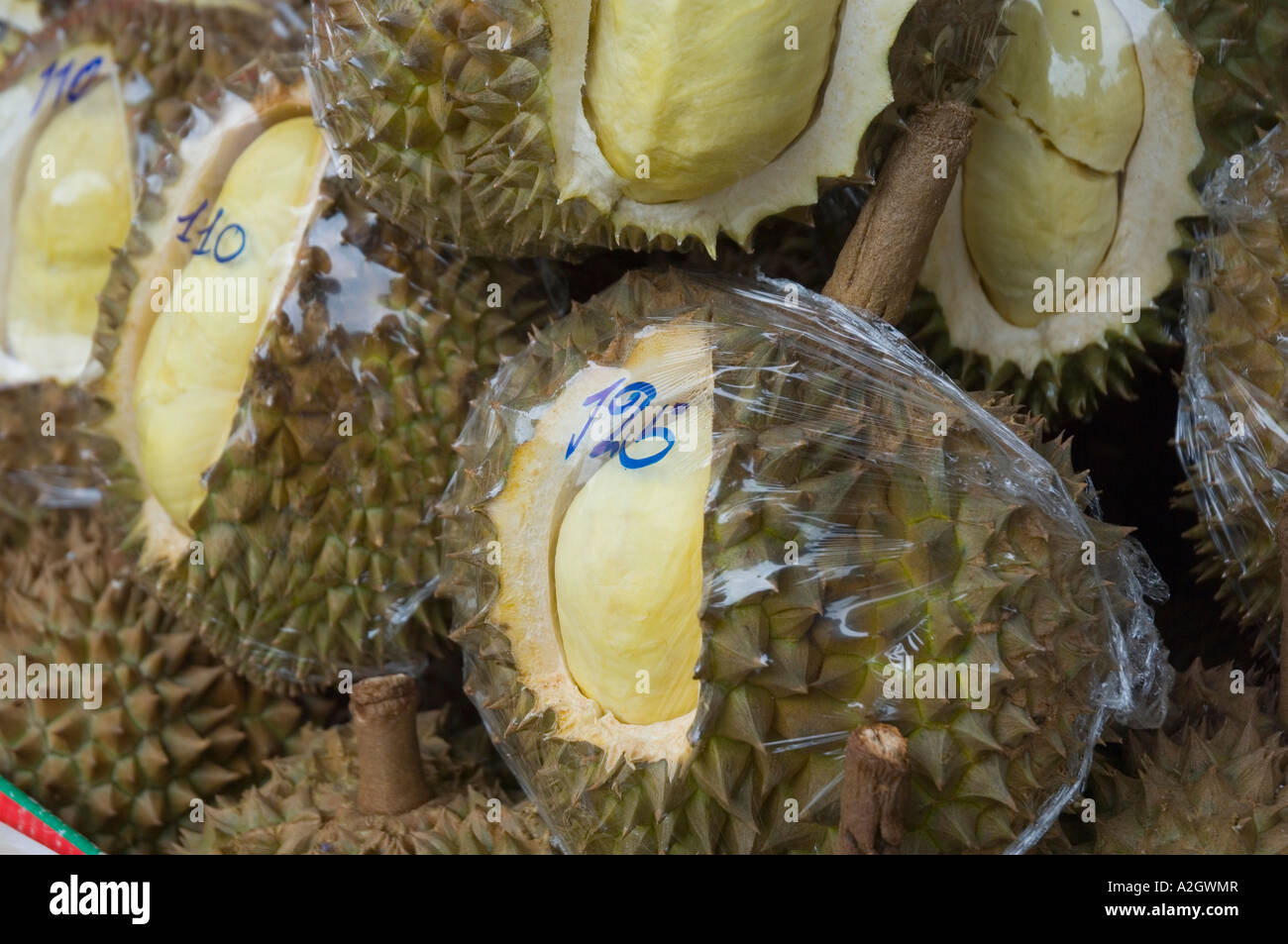 Close up durians hi-res stock photography and images - Alamy