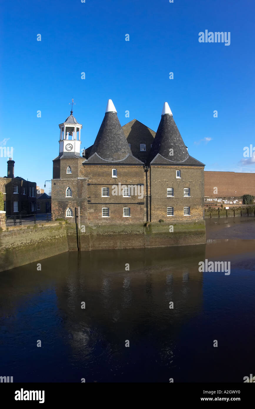 Clock Mill on Three Mills Island Bow East London UK Stock Photo - Alamy