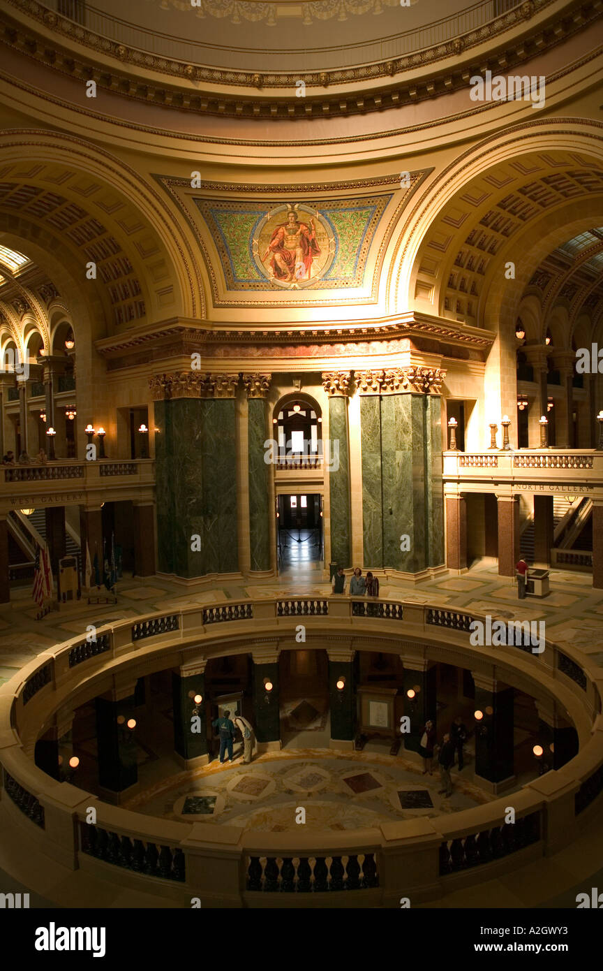 USA, Wisconsin, Madison: Wisconsin State Capitol Building Interior of ...