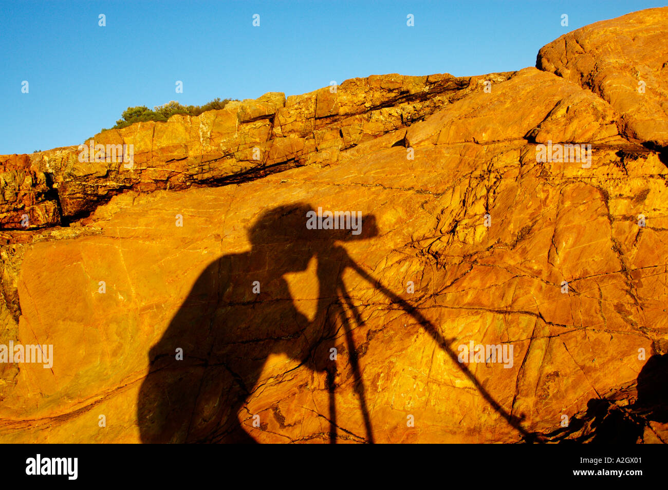 Australia, Victoria, Photographer shadow Stock Photo - Alamy