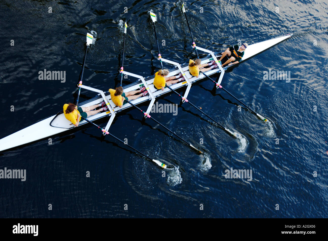 Australia, Melbourne, Rowing on the Yarra River Stock Photo - Alamy