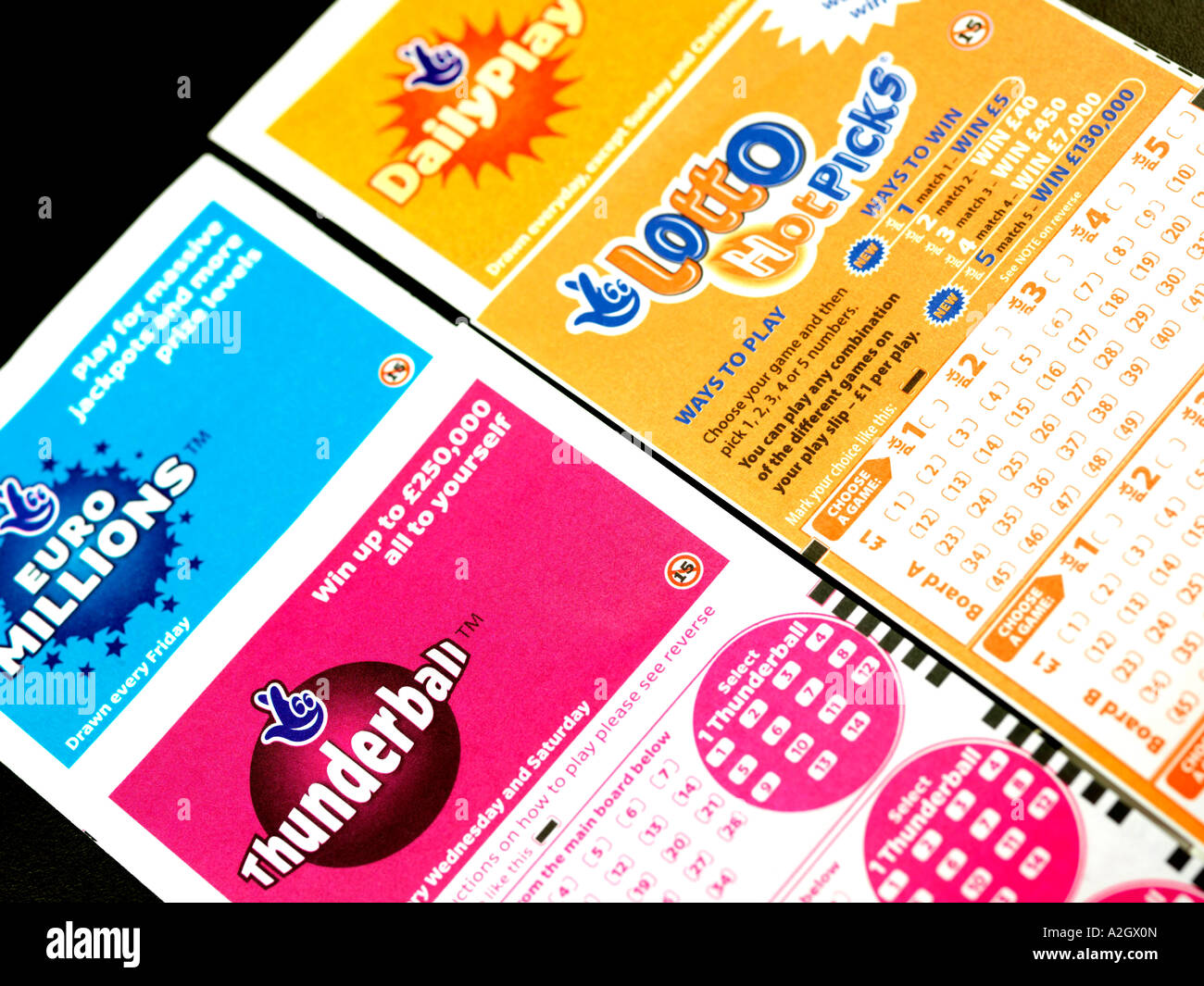 Lottery ticket lotto scratch cards numbers hi-res stock photography and ...