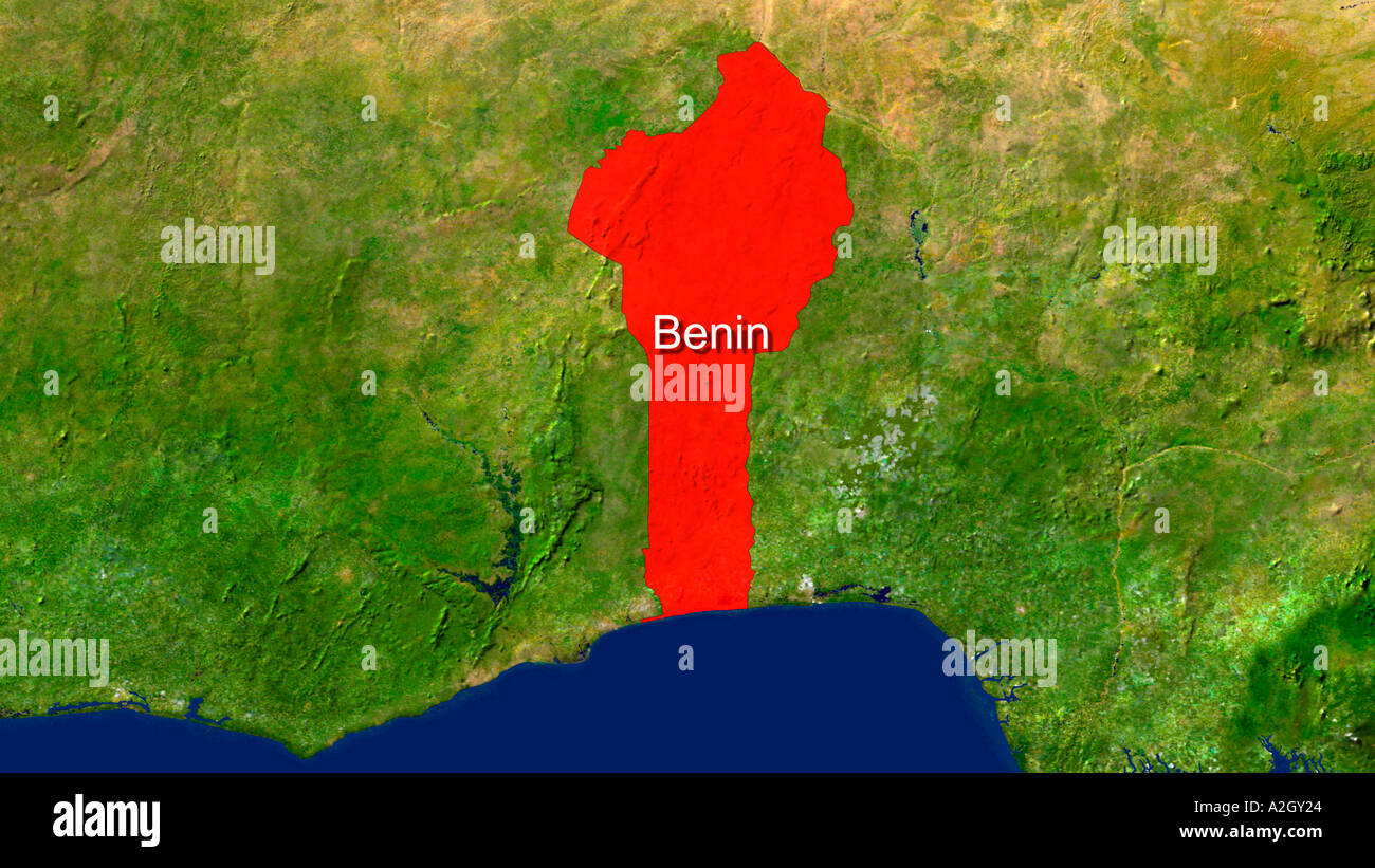 Satellite image of benin hi-res stock photography and images - Alamy