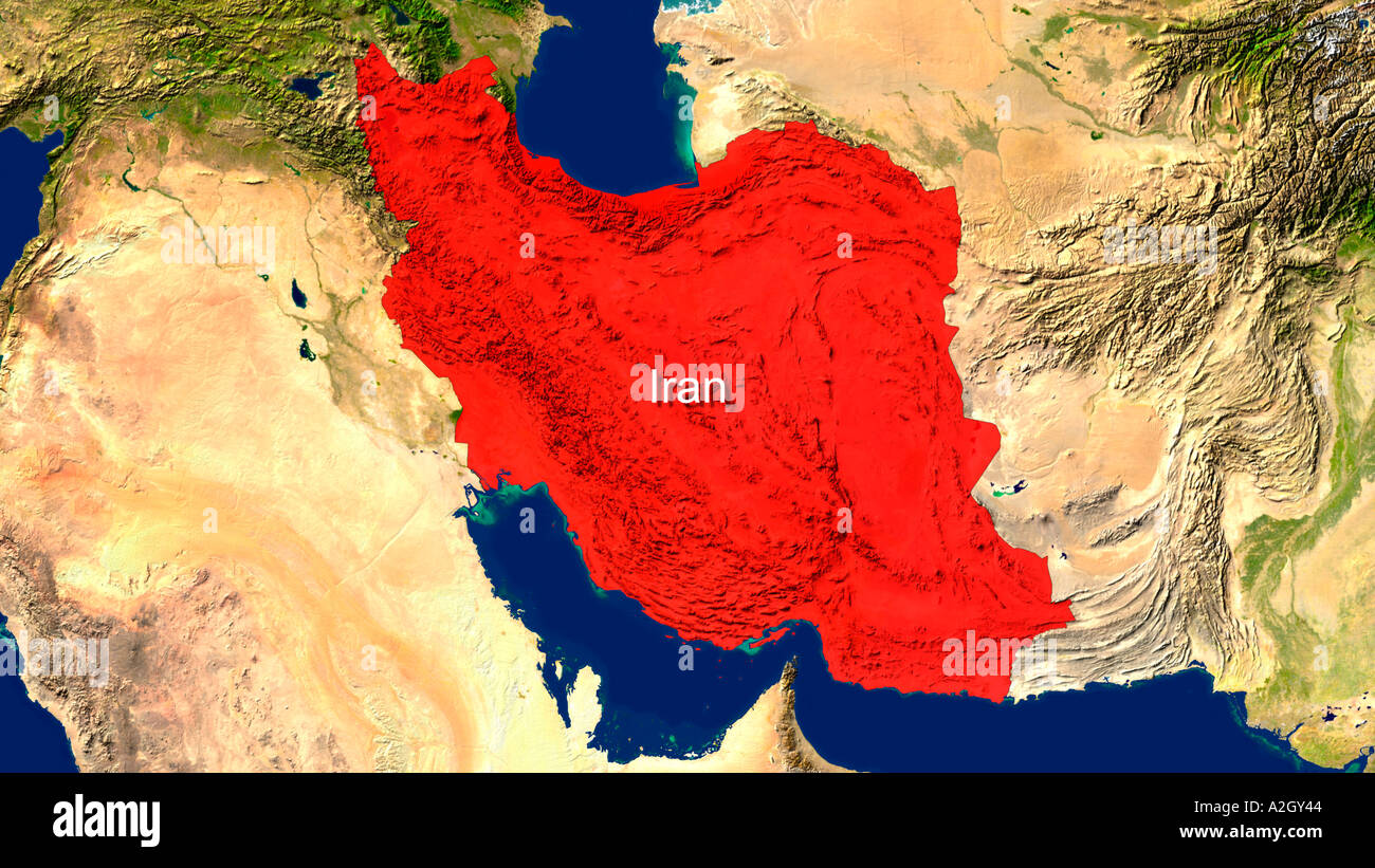 Aerial map iran hi-res stock photography and images - Alamy