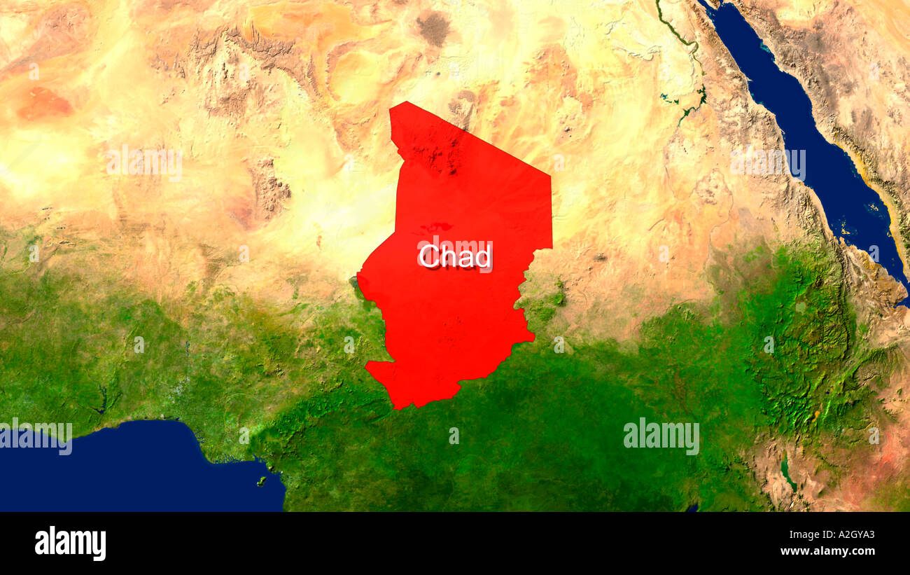 Map satellite geography chad hi-res stock photography and images - Alamy