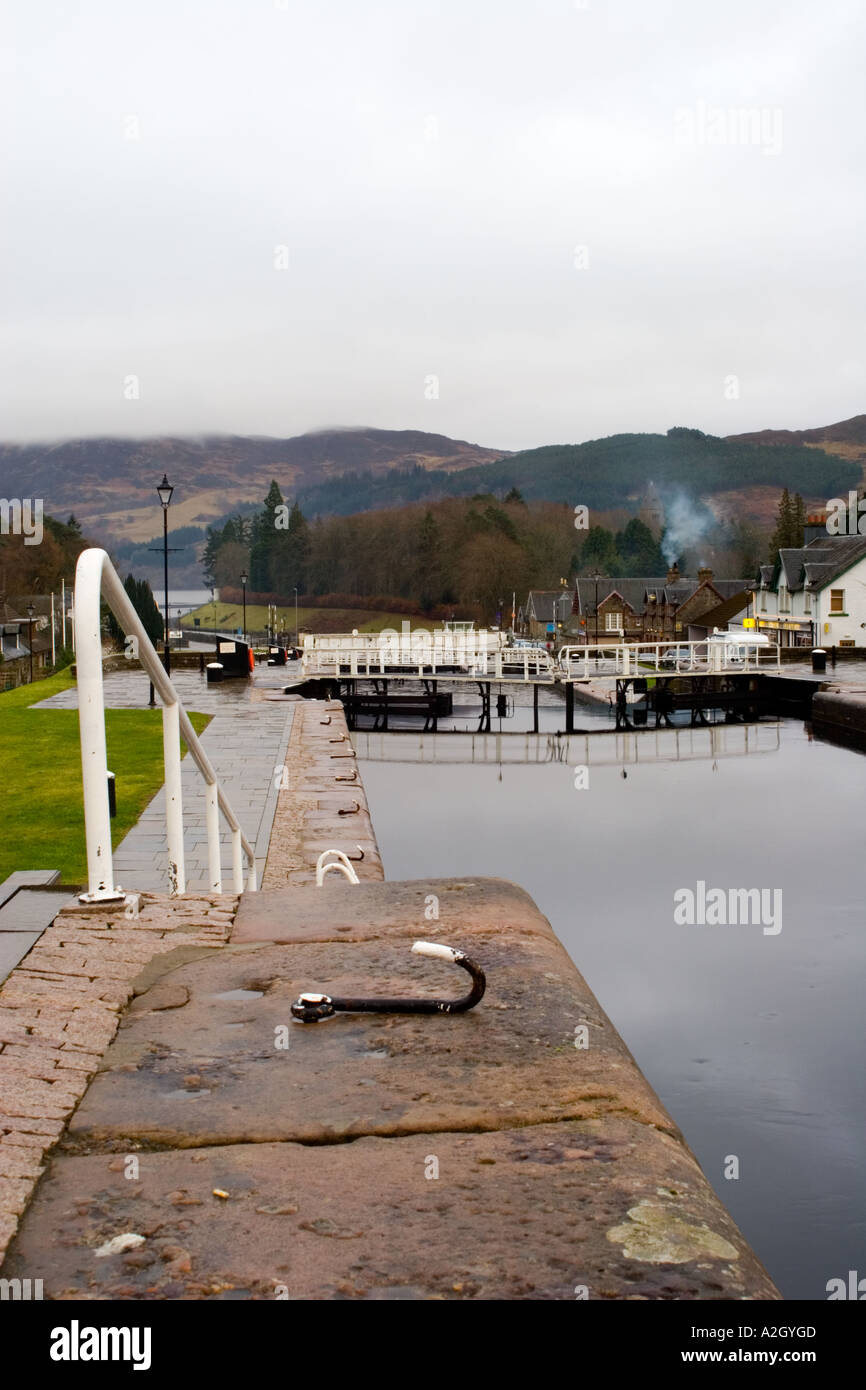 Lock gate, Fort Augustus, Scotland Stock Photo - Alamy
