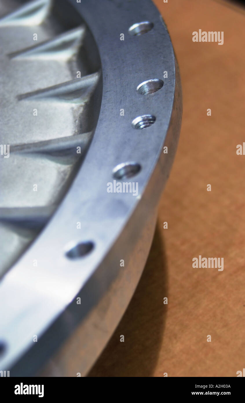 Detail of metal part in factory Stock Photo - Alamy