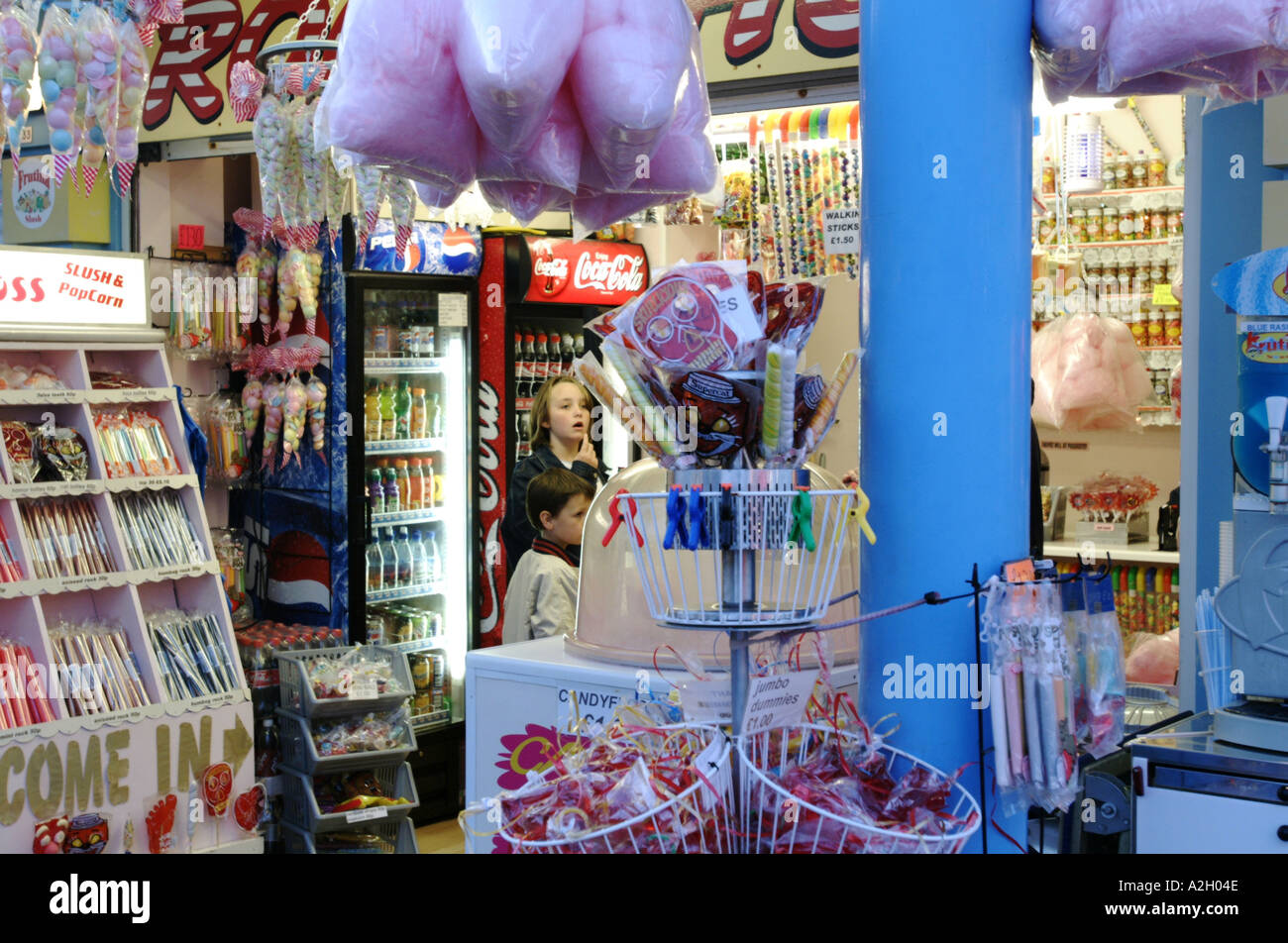Candy Floss Stall Stock Photo - Alamy