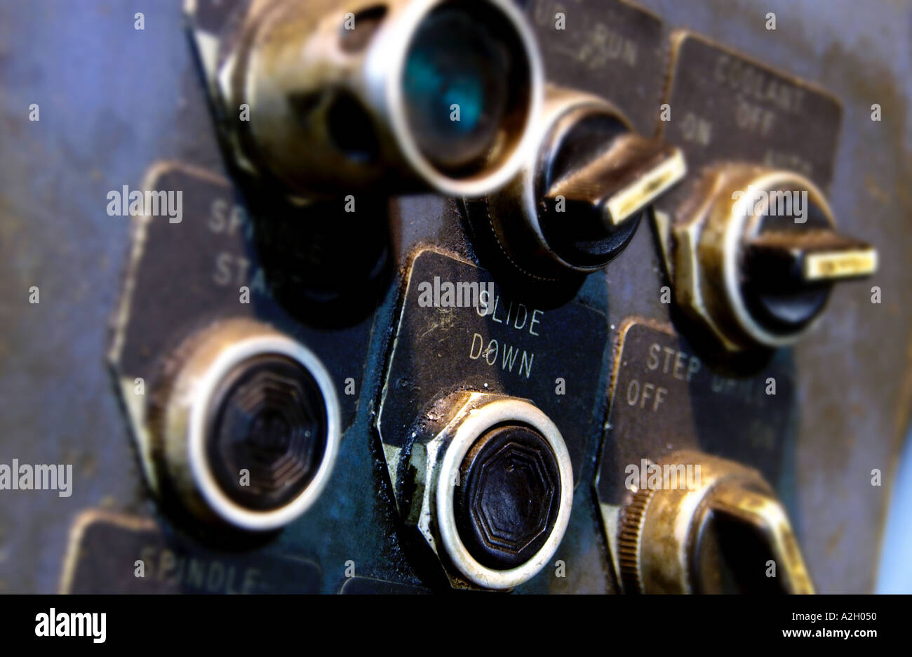 Industrial control panel in factory Stock Photo - Alamy