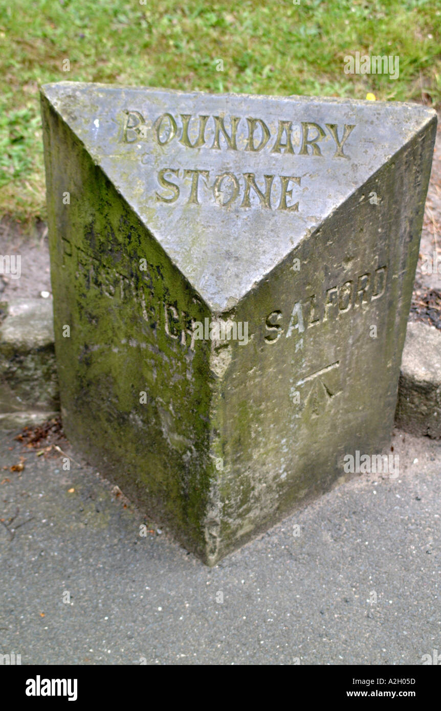 Boundary stone Stock Photo - Alamy
