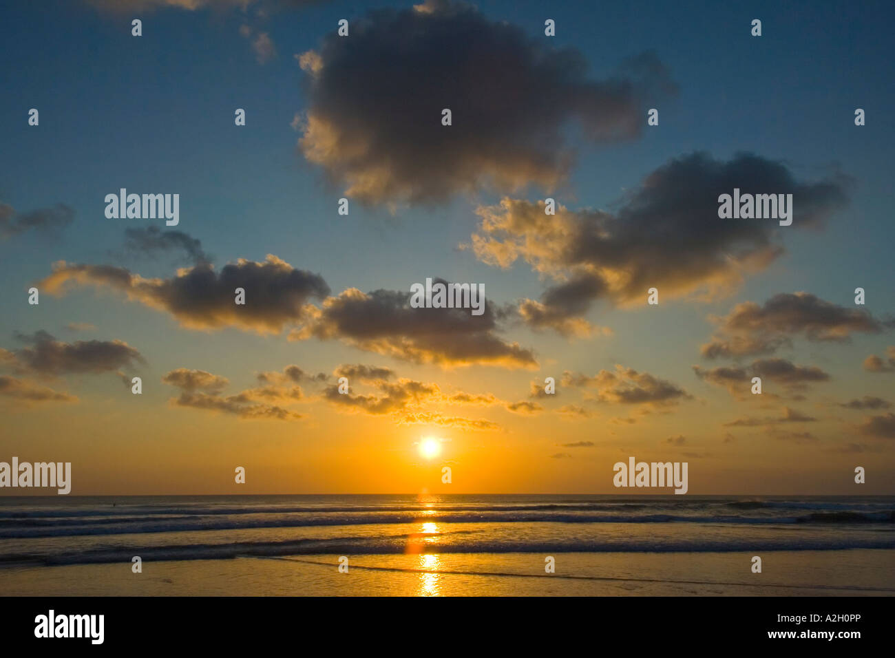 Indonesia Bali Kuta Beach sunset Stock Photo - Alamy