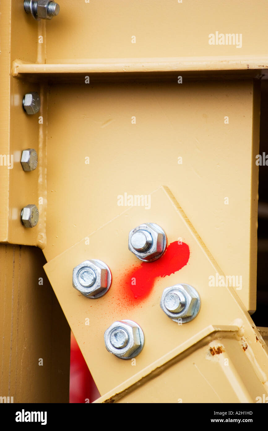 Steelwork joint, Moorfields, Liverpool Stock Photo - Alamy