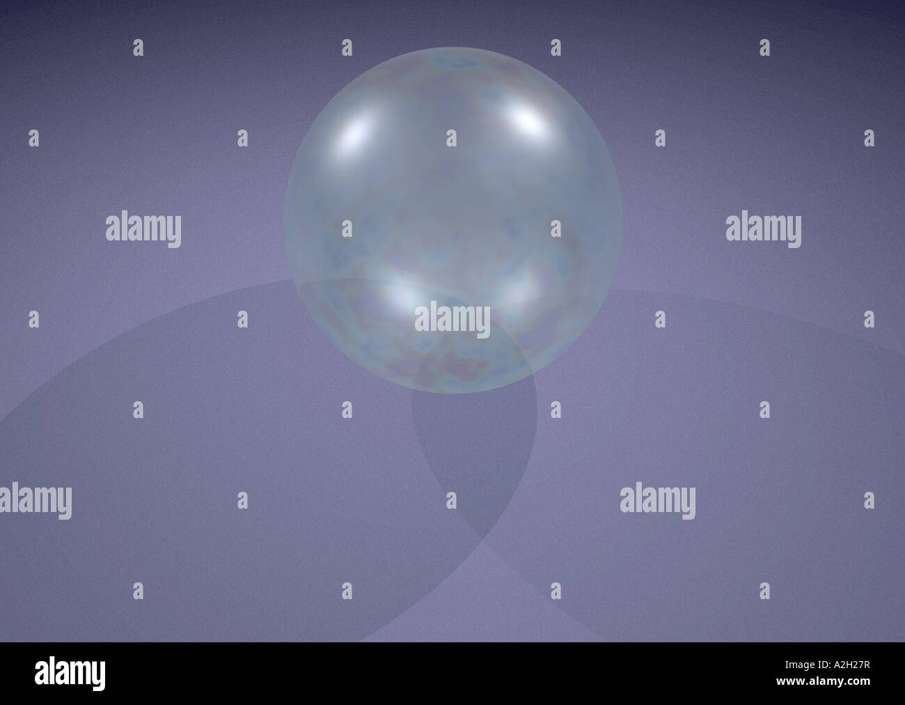 computer generated transparent sphere with iridescent sheen Stock Photo ...