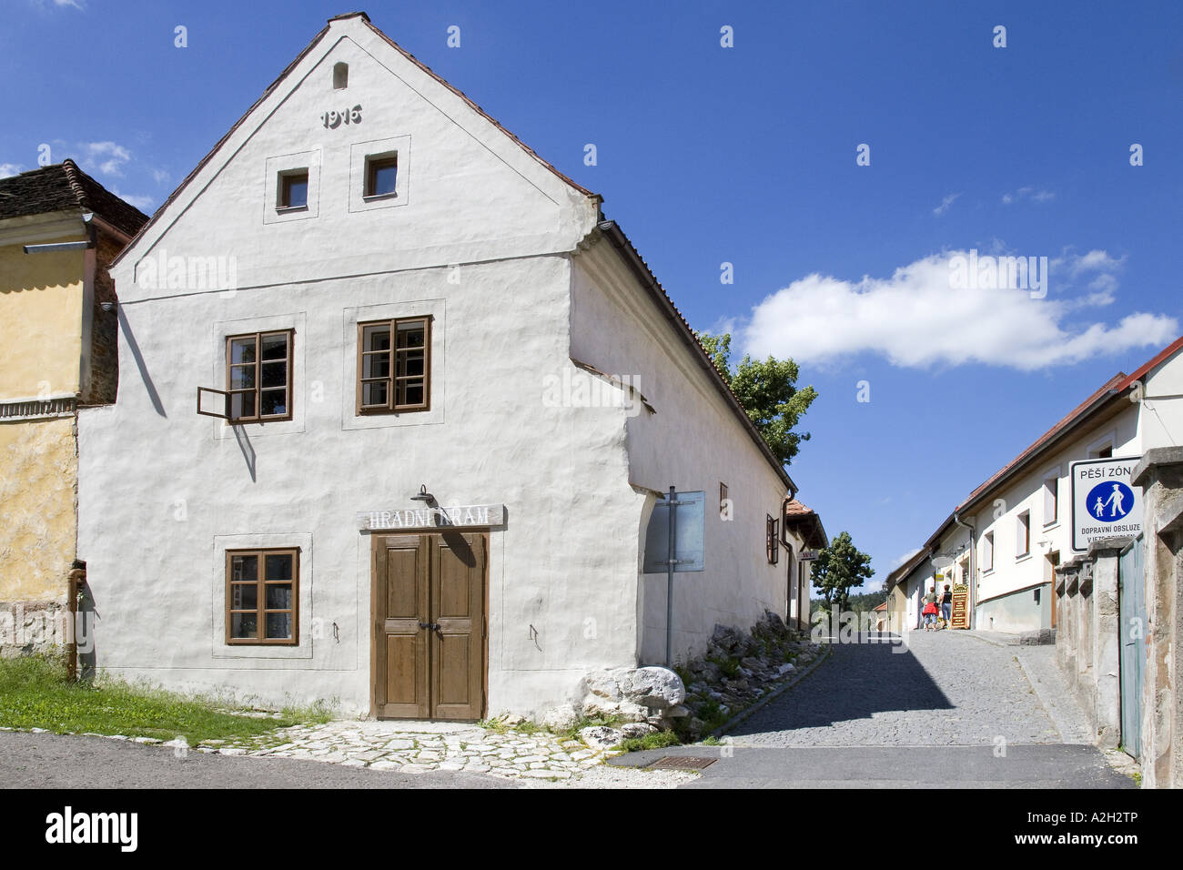 Rabi Urban Monumental Preserve Below the Castle Plzen Region Czech ...