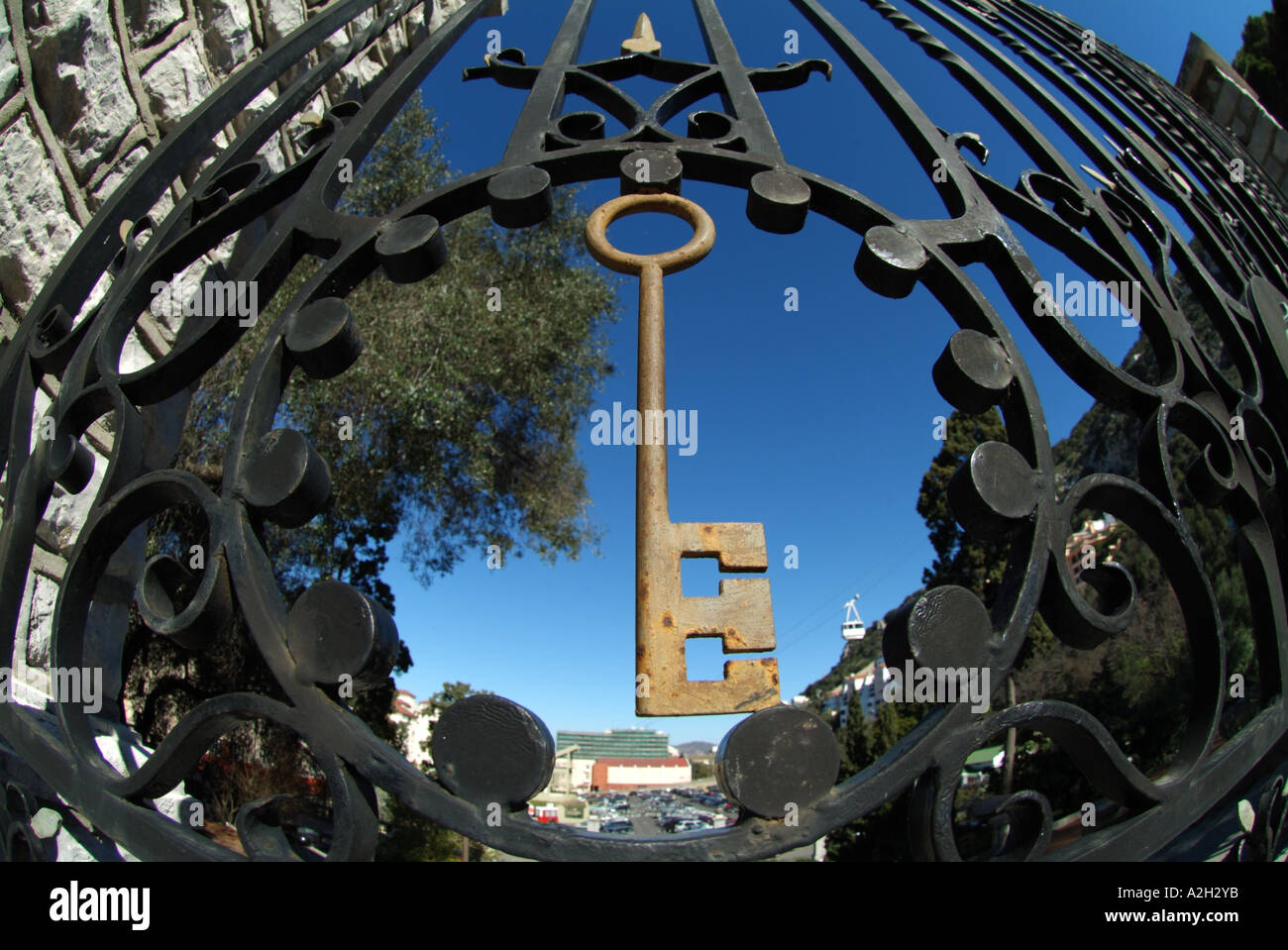 sunshine gibraltar blue sky spain espana british sovereignty horizontal ...