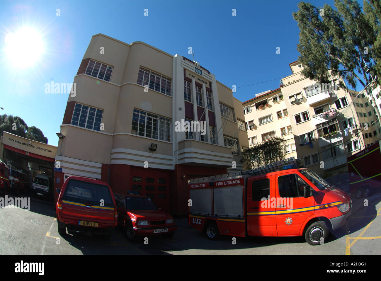 sunshine gibraltar blue sky spain espana british sovereignty horizontal ...