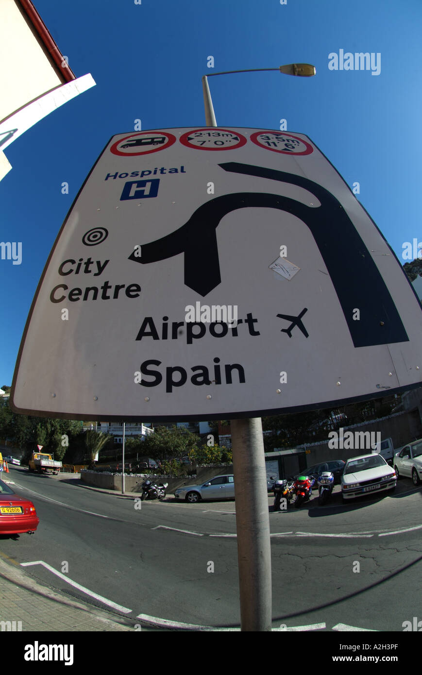 sunshine gibraltar blue sky spain espana british sovereignty horizontal ...