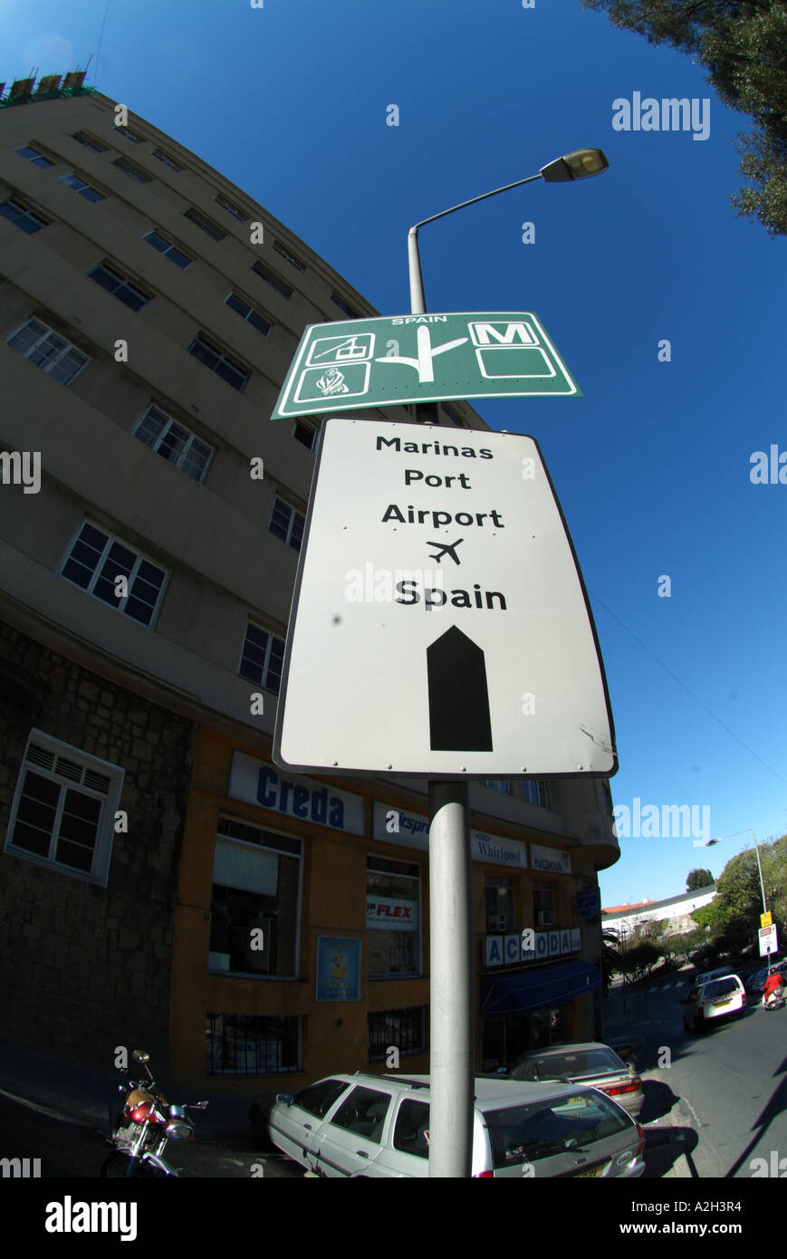 sunshine gibraltar blue sky spain espana british sovereignty horizontal ...